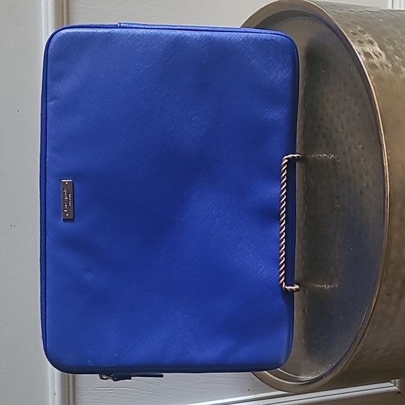 kate spade | Bags | Kate Spade Computer Case Blue 4x1 Sleeve Portfolio ...